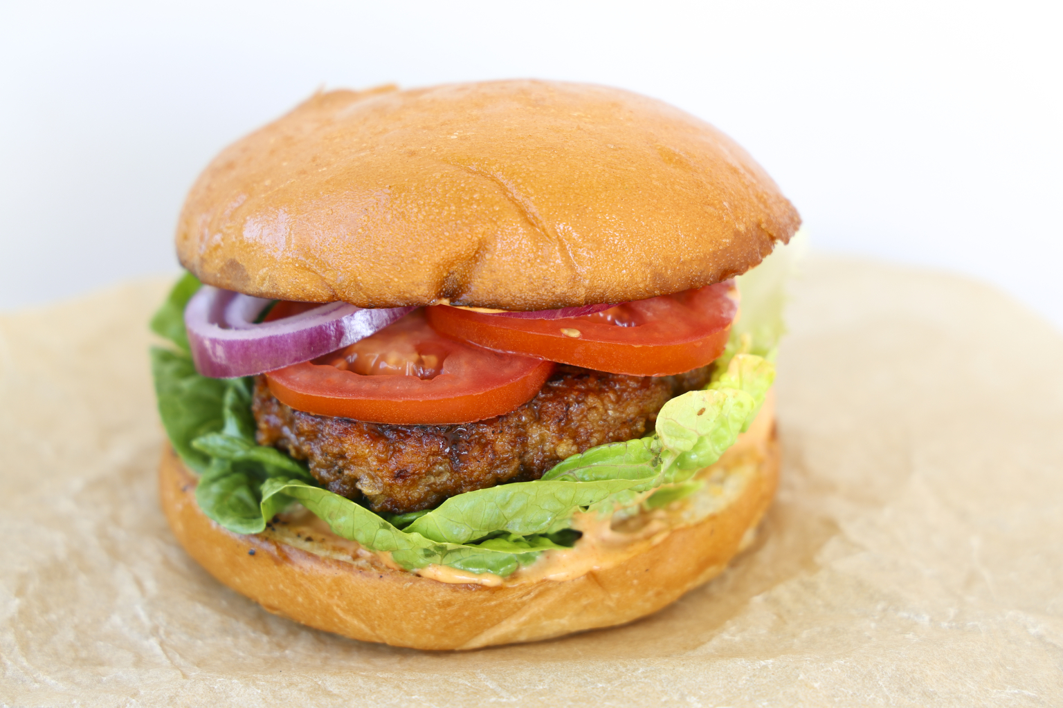 Grillet kyllingeburger - Hopballe Mølle